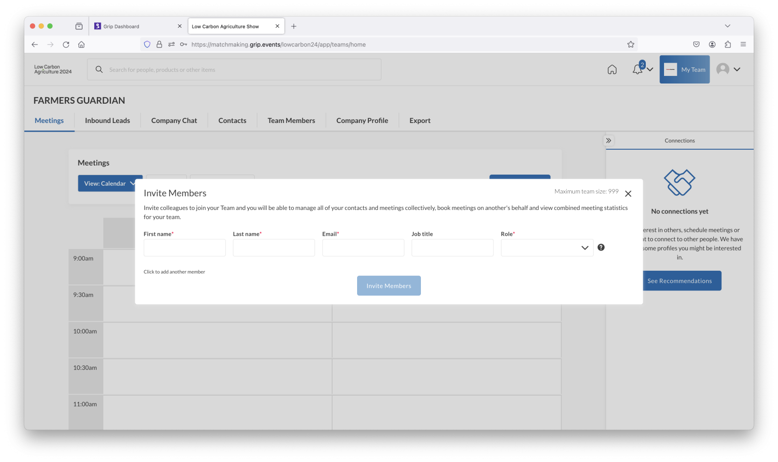 How to set up your App Team – Agriconnect